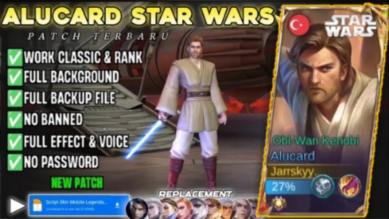 Script Skin Alucard Star Wars No Password | Full Effect & Sound - Patch ...