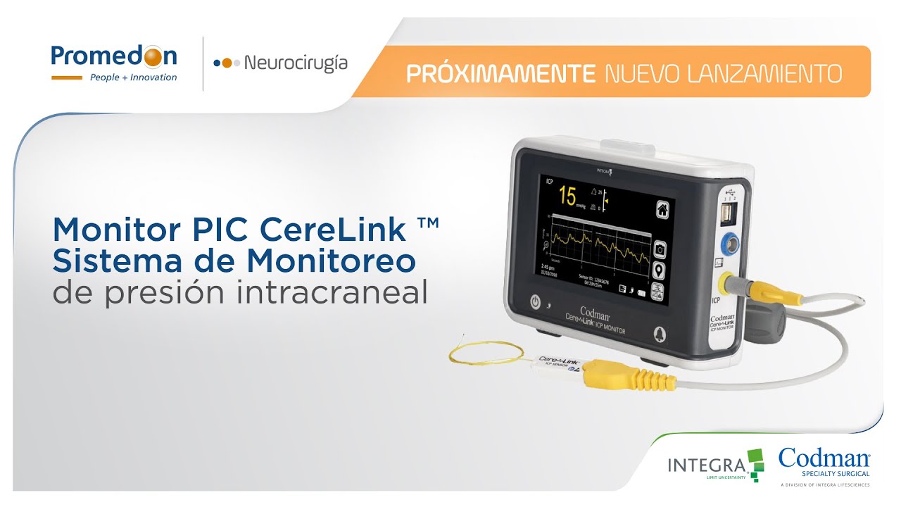 Próximamente en Promedon Monitor ICP CereLink™ - YouTube