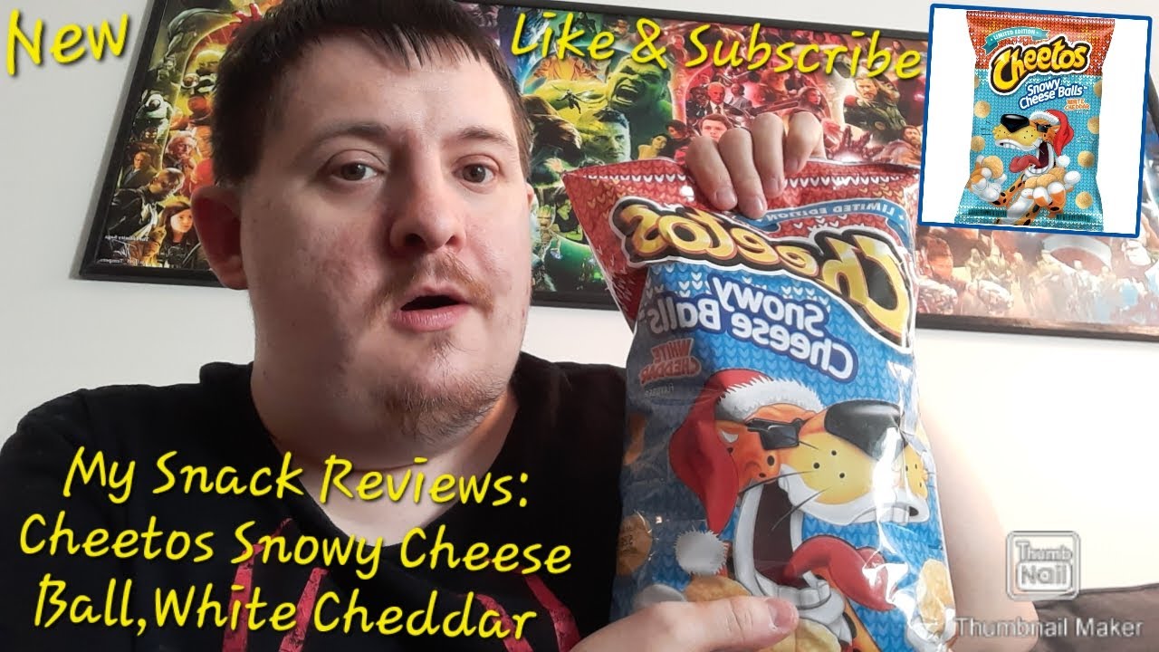 My Snack Reviews: Cheetos Snowy Cheese Balls, White Cheddar - YouTube