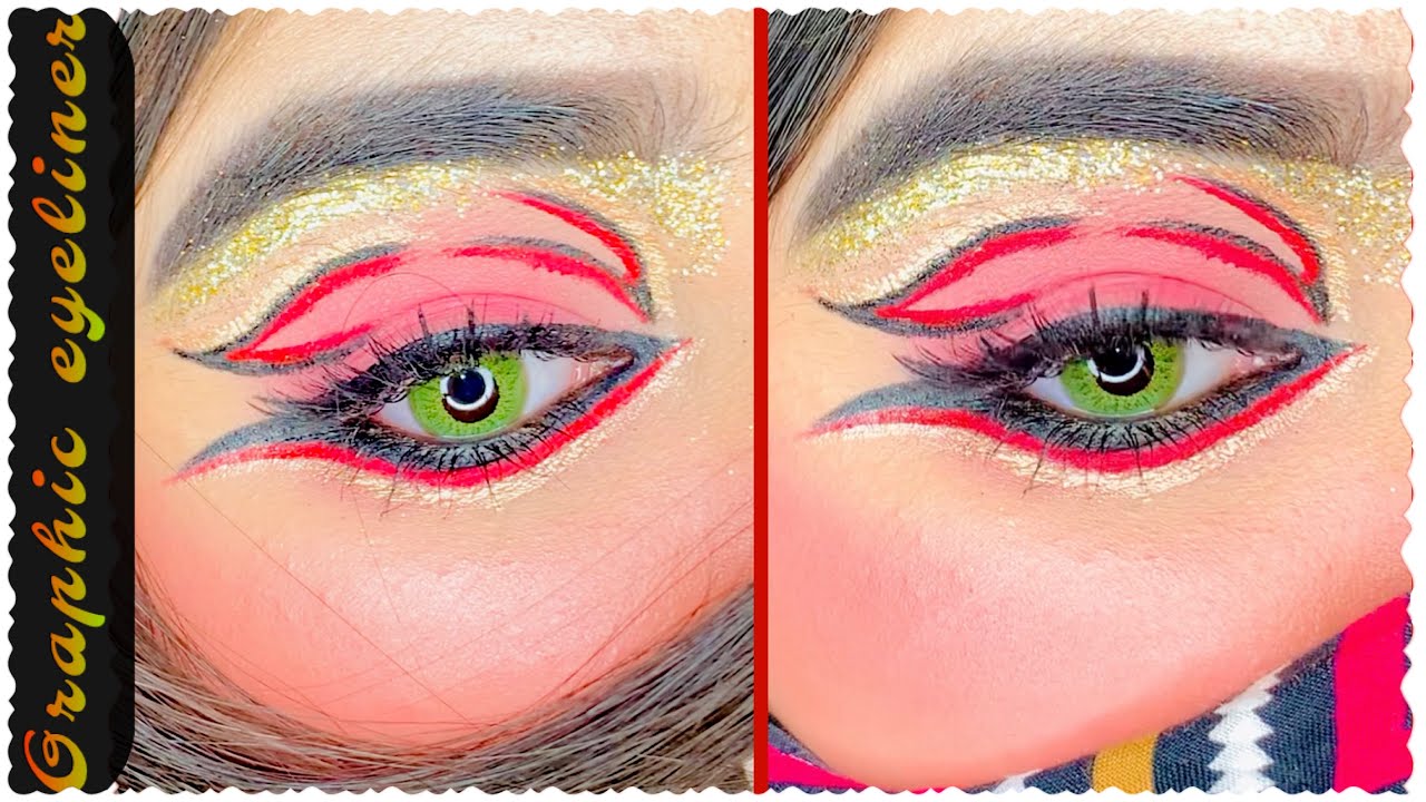 How to draw graphic liner | Graphic liner ideas and hacks | creative ...