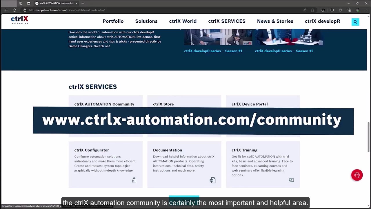 ctrlX AUTOMATION Community Overview - YouTube