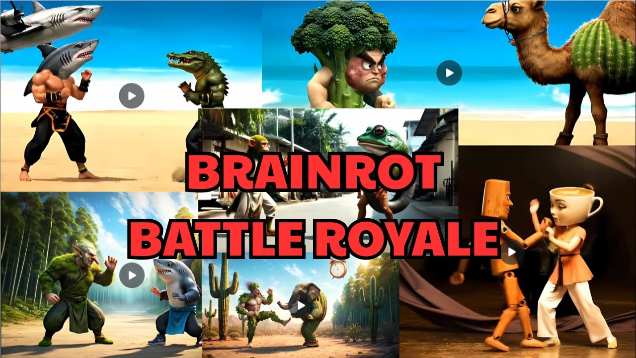 Brainrot Battle Royale! | Meme Characters Fight in Total Chaos 💥🤣 - YouTube