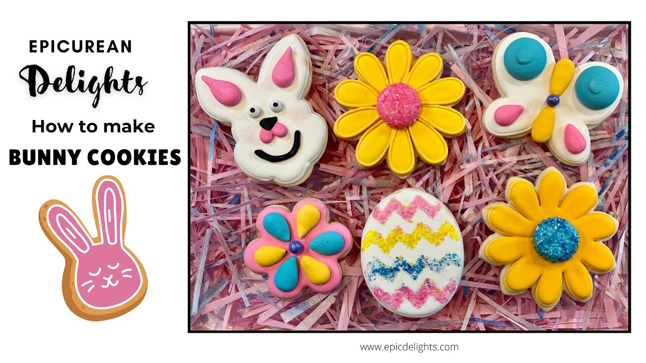 How to Decorate Easter Bunny Cookies Step-by-Step - YouTube