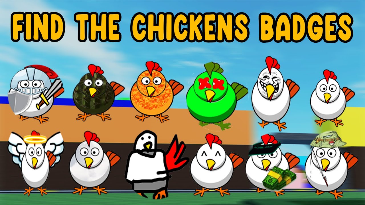 How To Find Chickens Badges in Find The Chickens - ROBLOX - YouTube