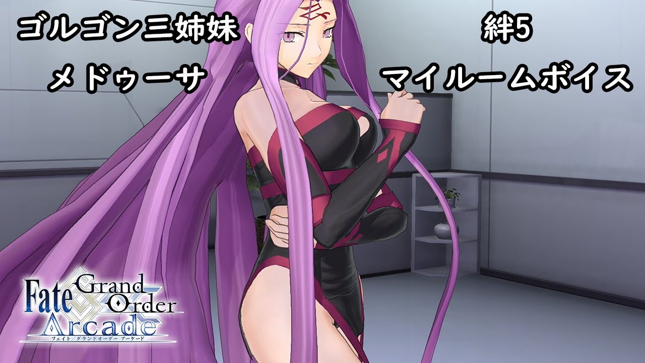 【ぐだぐだFGOAC】メドゥーサ 絆5マイルームボイス - YouTube