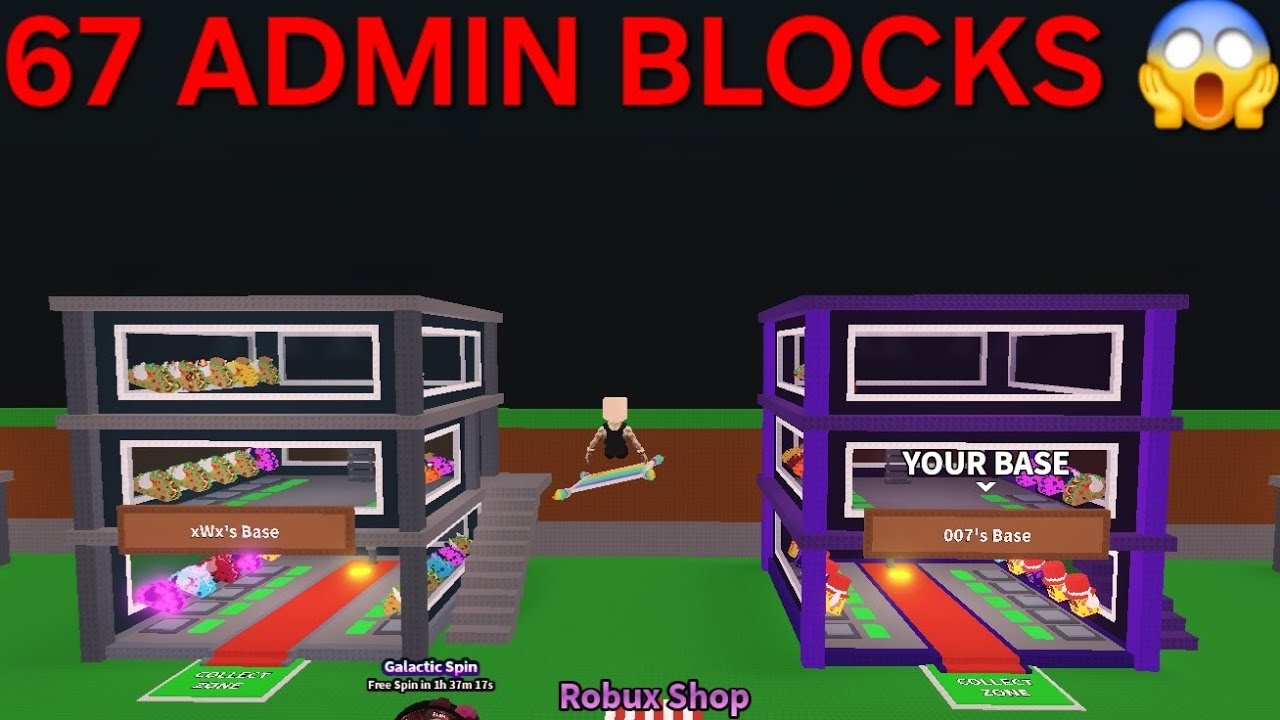 Opening 67 ADMIN LUCKY BLOCKS in Steal A Brainrot... - YouTube