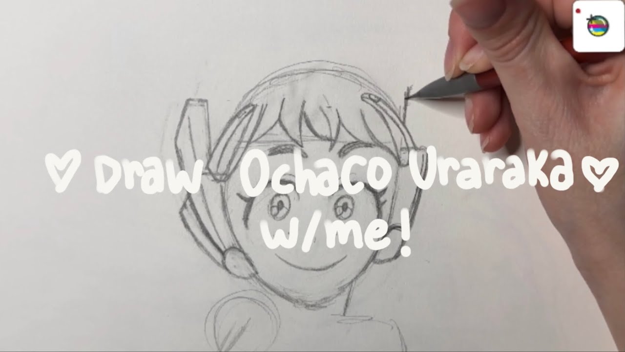 How to draw Ochaco Uraraka from my hero academia // aesthetic anime ...