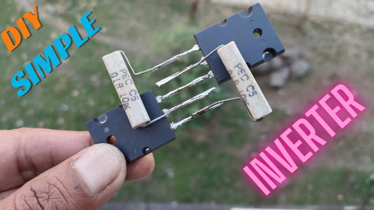 DIY SIMPLE INVERTER WITH TRANSISTOR TTC5200 - YouTube