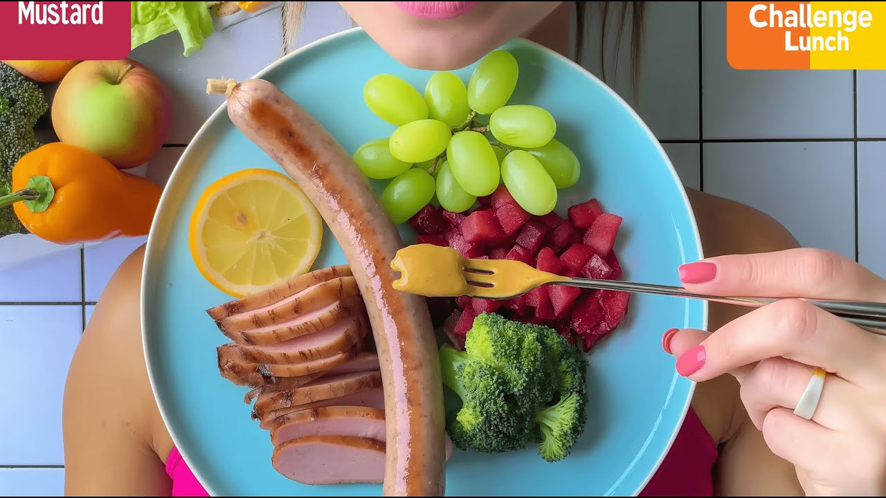 Mustard Challenge Lunch - Healthy and Fun Meal Ideas! - YouTube