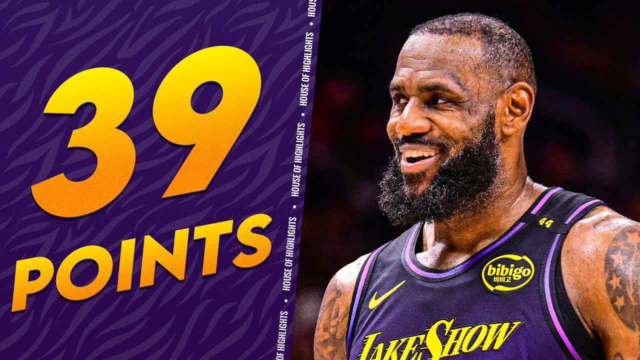 LeBron James EPIC 39 PTS 11 AST 10 REB Triple-Double vs Hawks 🔥 - YouTube