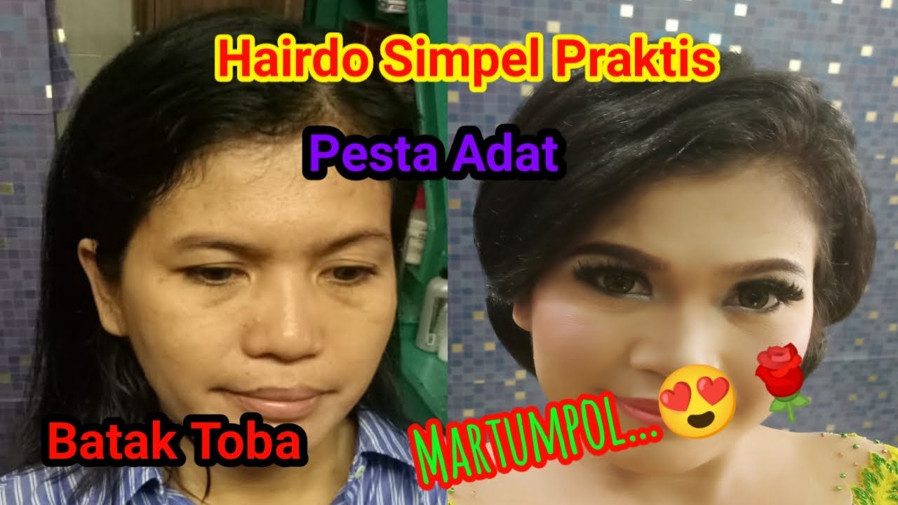 Sanggul/Hairdo Simpel Praktis Martumpol.@Agustina Sembiring. - YouTube