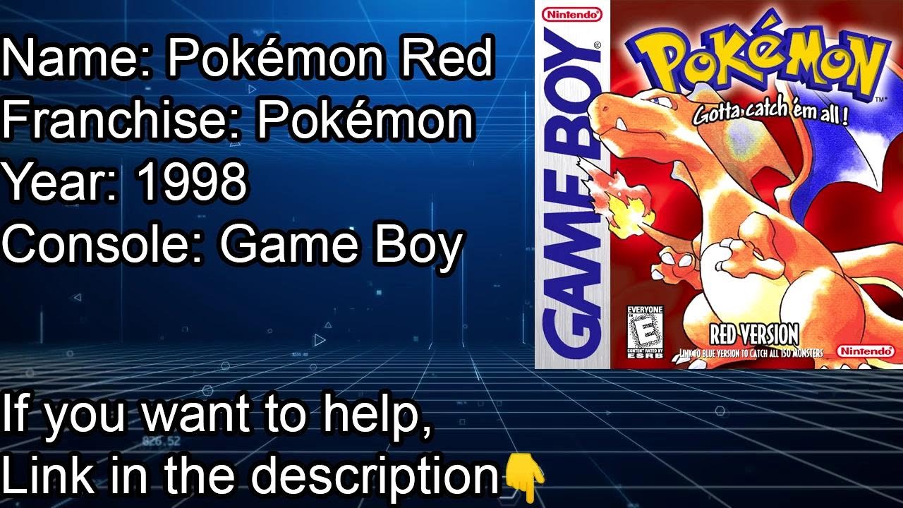 Pokémon Red | 1998 | Game Boy | Pallet to Fuchsia City - YouTube