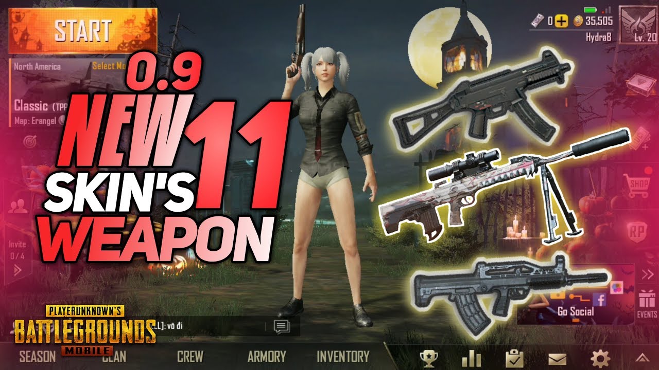 First Look at 11 NEW SKINS in PUBG Mobile 0.9.0 Global Update | DerekG ...