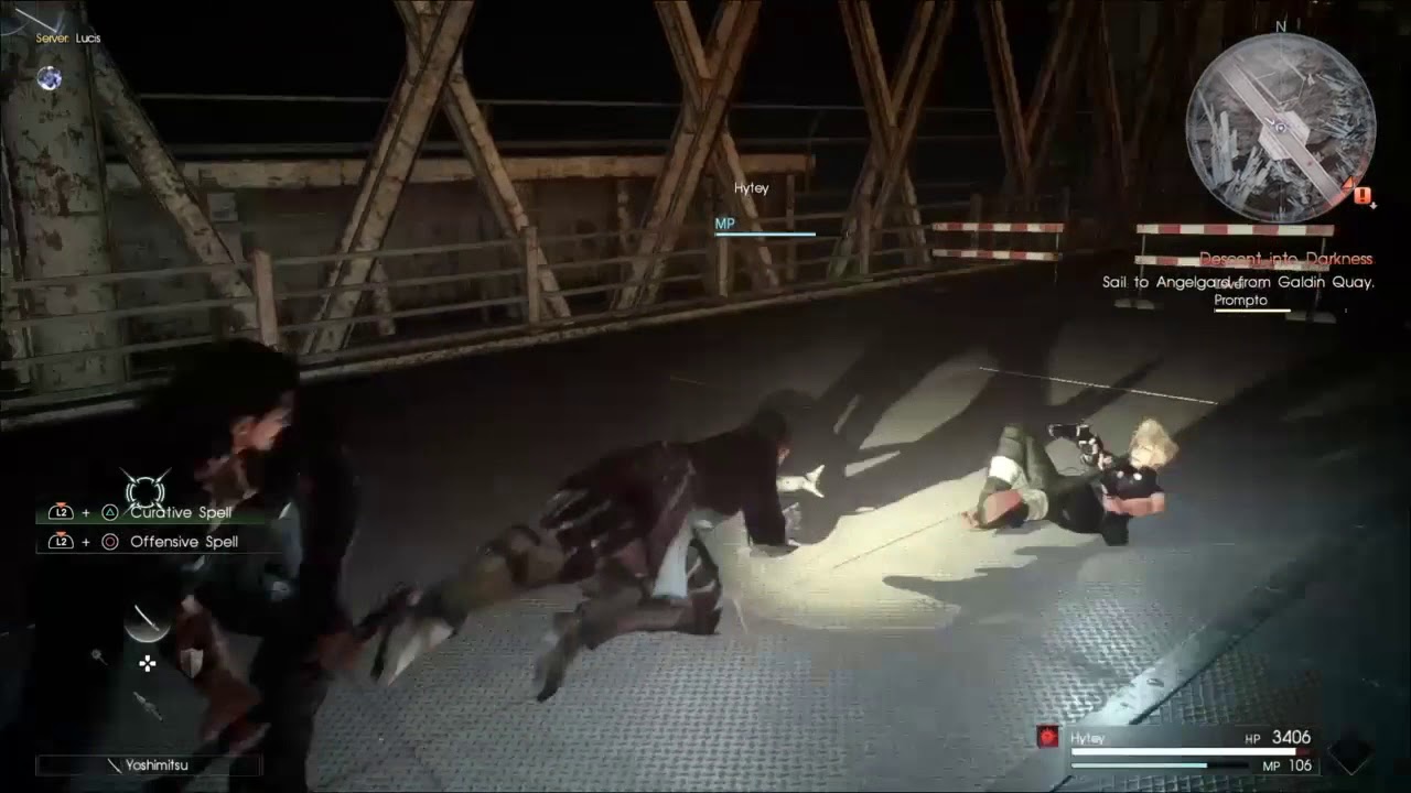 FFXV Comrades: Battle against Gladio Ignis and Prompto - YouTube