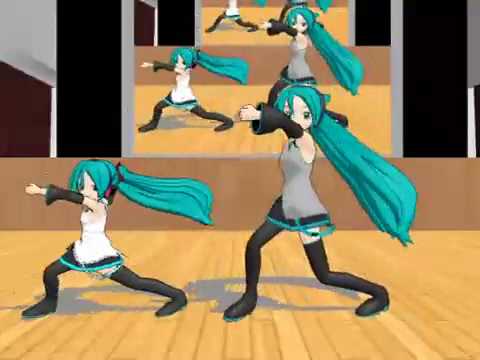 Chibi Miku & Miku Hatsune dance- Love and joy - YouTube