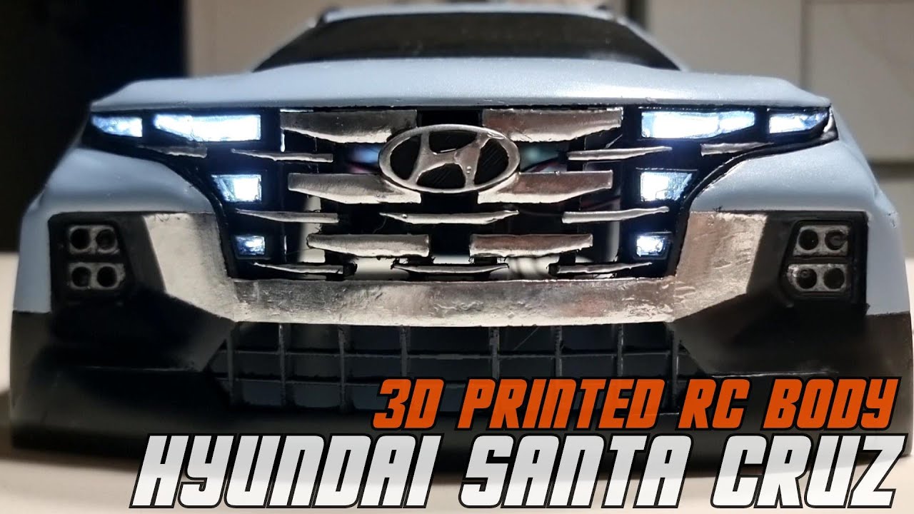 RC Car 3D Printed RC Body Shell Making - Hyundai Santa Cruz - YouTube