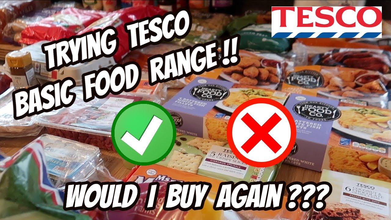 TRYING TESCO BASIC FOOD ~ WHAT I REALLY THOUGHT! - YouTube