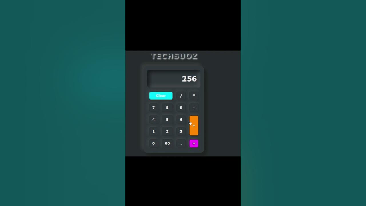 Neumorphism Darkmode&Lightmode Calculator with javscript html and css - YouTube