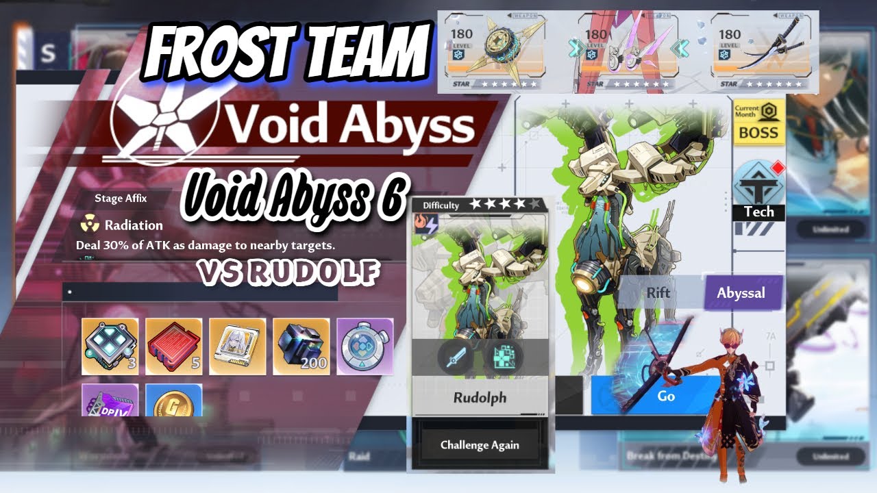 Void Abyss 6 VS Rudolf. 2 Healer 2 DPS. VA6 1st Run. Tower of Fantasy ...