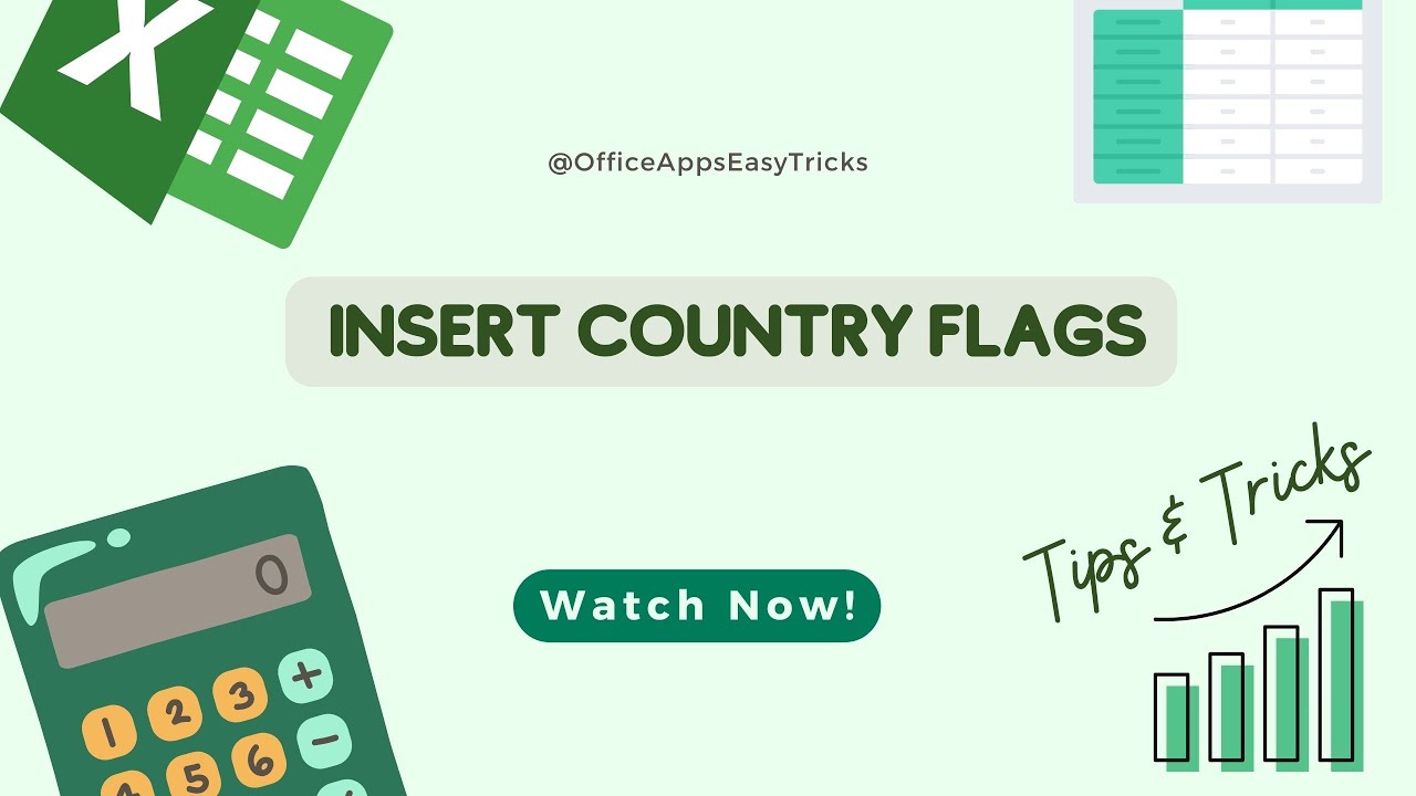 Excel Trick Insert Country Flags In 10 Seconds YouTube excel-trick-insert-country-flags-in-10-seconds-youtube