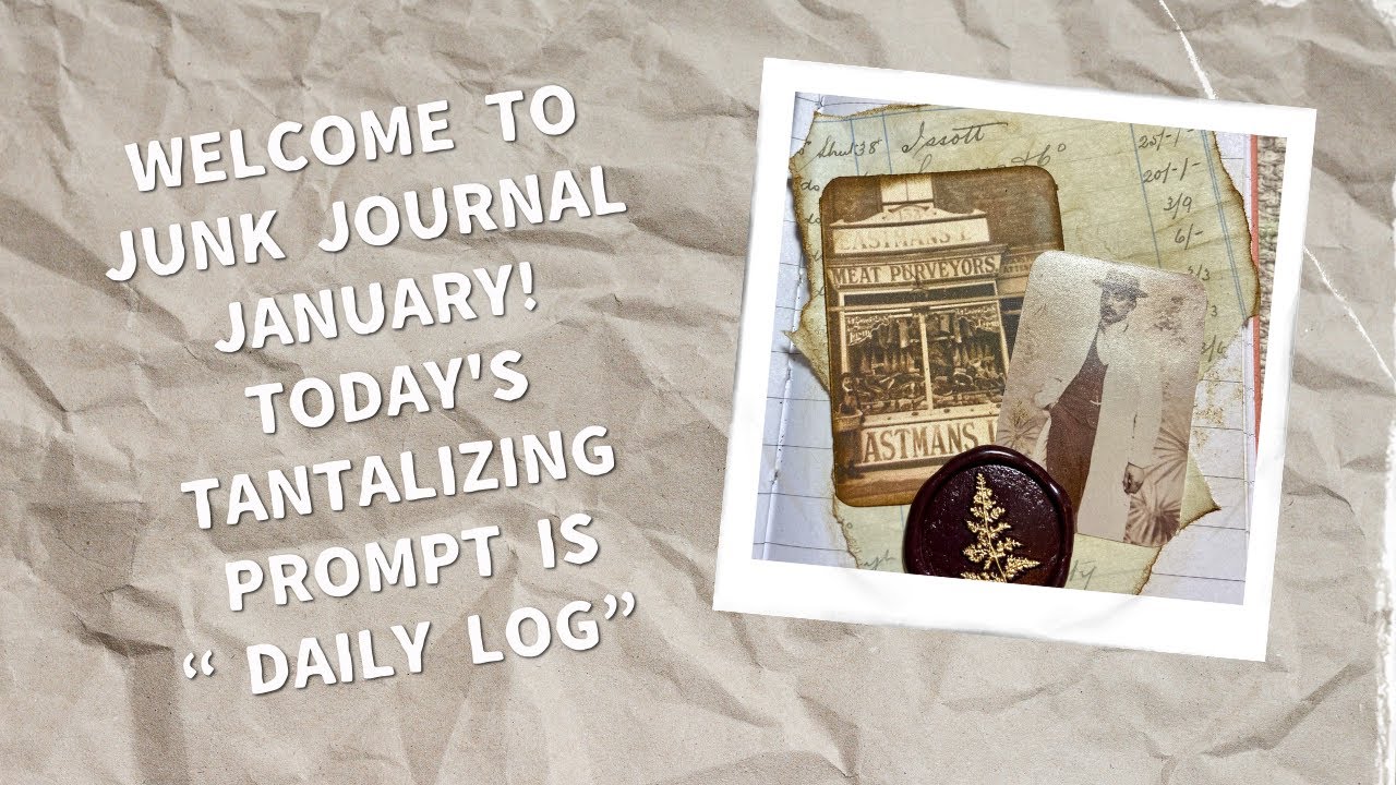 Junk Journal January Day 5 - YouTube