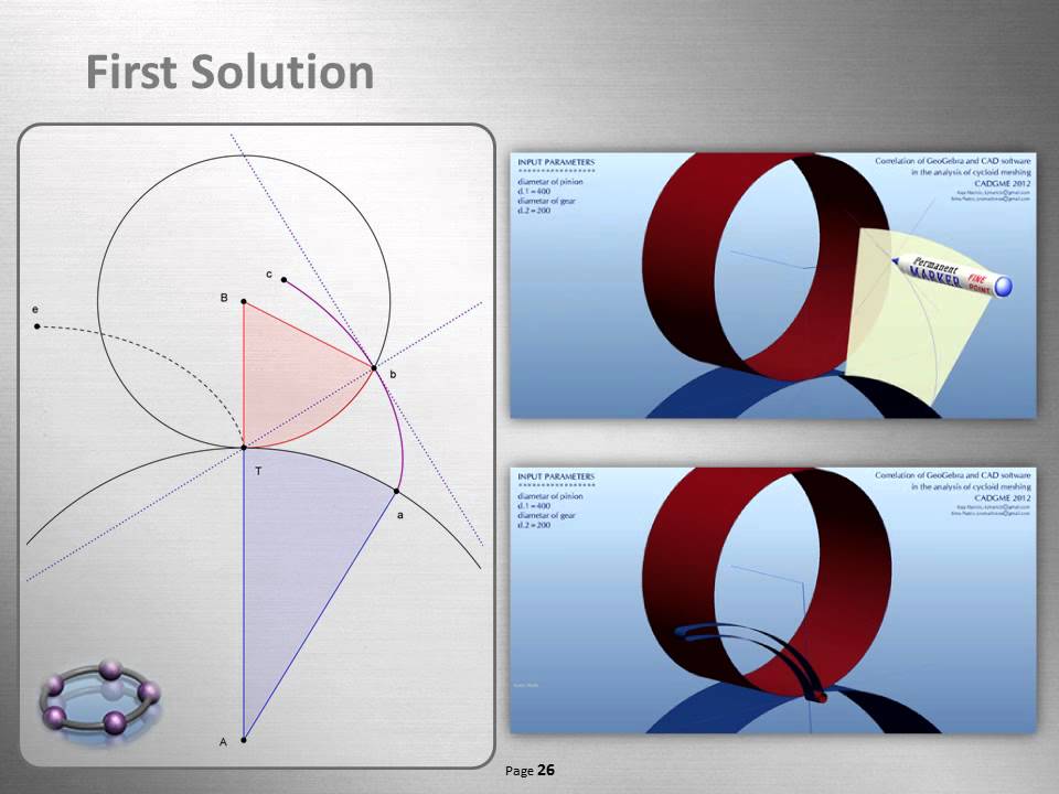 Correlation of GeoGebra and CAD software in the analysis of cycloid ...
