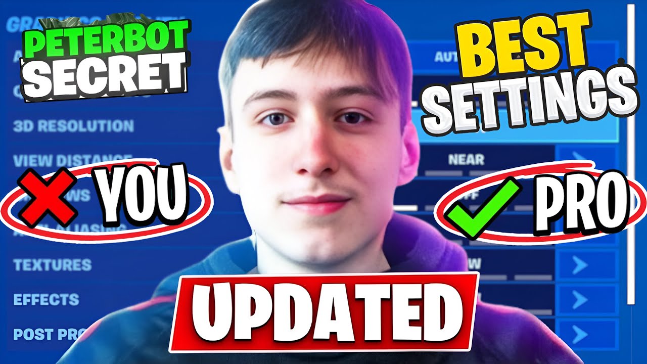 Peterbot Reveals NEW Settings & Stretched Res in Fortnite Chapter 6 ...