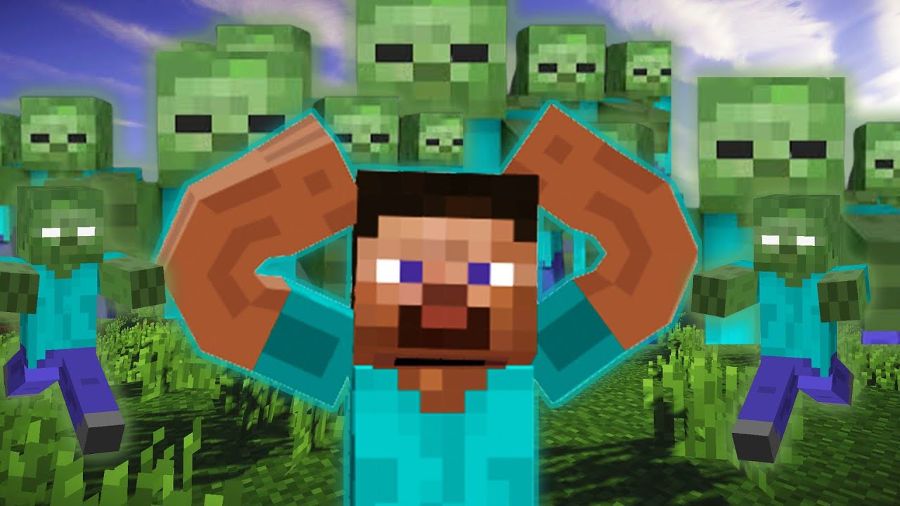 Can i survive 1000 ZOMBIES in Minecraft? - YouTube
