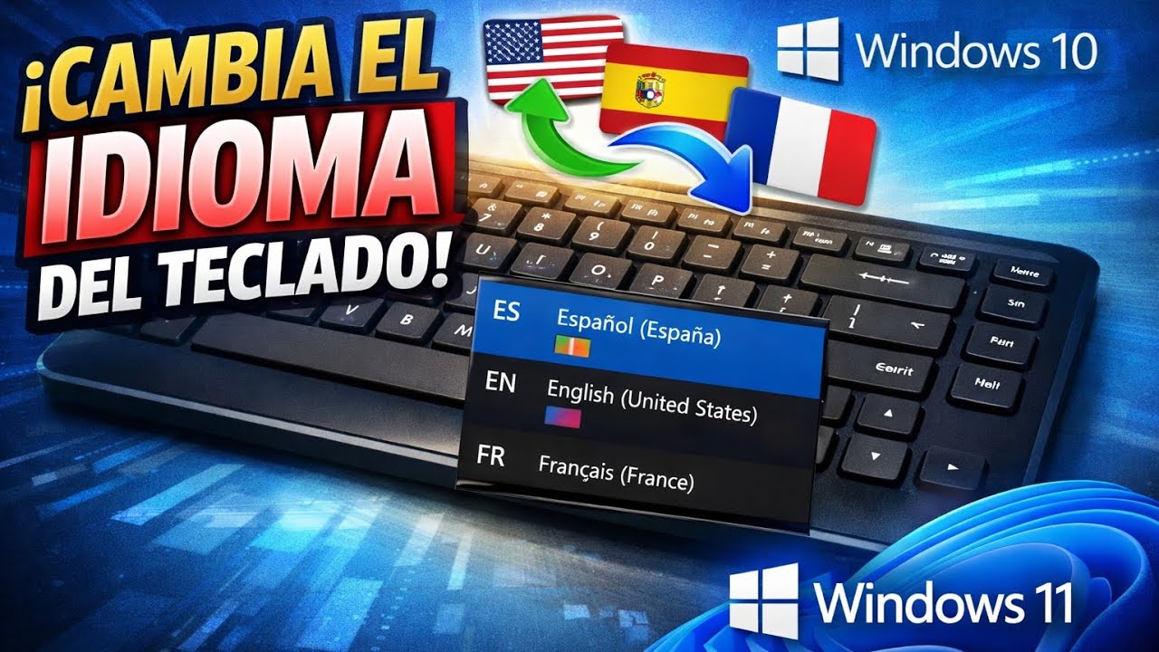 Cómo Poner el Teclado en Español o Inglés en Windows 10 y 11 - YouTube