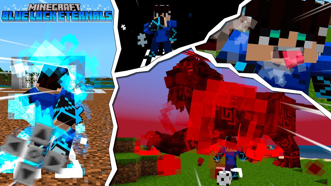 FINALMENTE!! LANÇOU A ADDON de BLUE LOCK com DESPERTAR para MINECRAFT ...