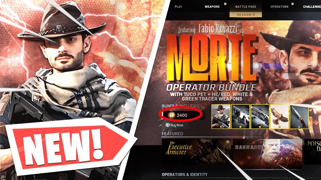NEW "MORTE OPERATOR BUNDLE" IN MODERN WARFARE! (TRACER, DISMEMBERMENT ...