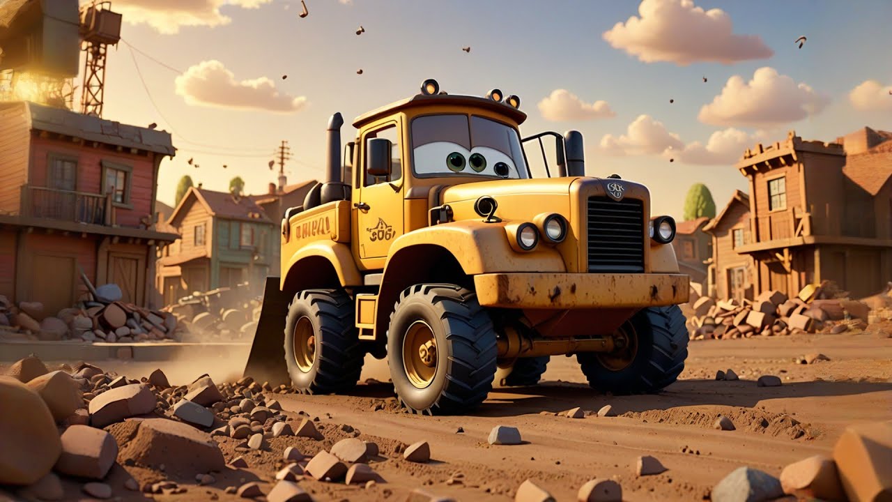 Big Yellow Bulldozer Beat | Construction Vehicle Song for Kids | Rhymes ...