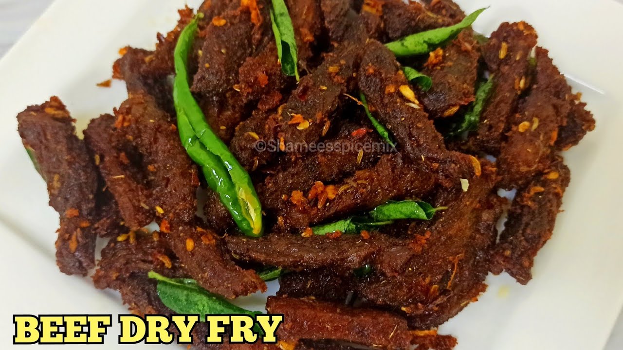Beef Dry Fry - Kerala Style Recipe | Beef Dry Fry Restaurant Style ...