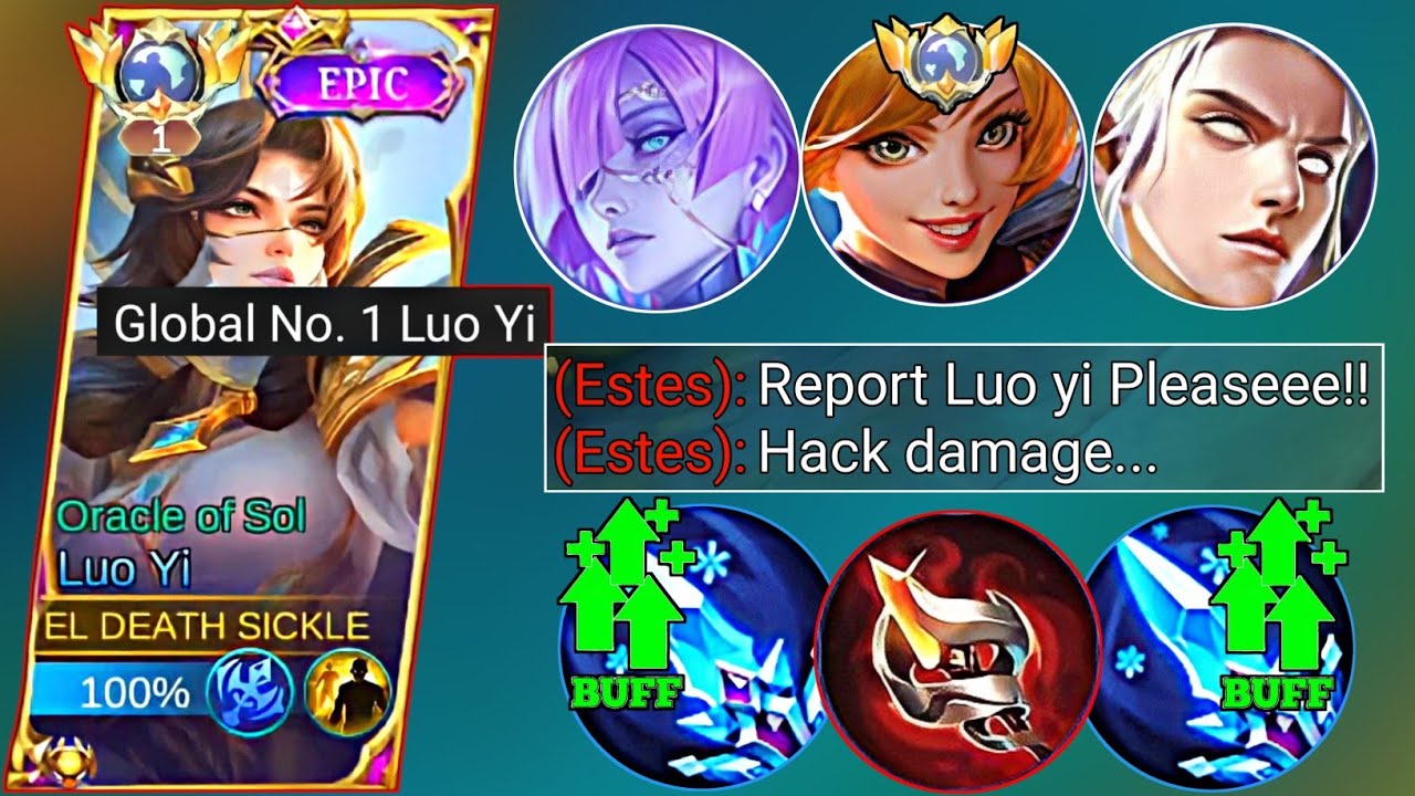 REASON WHY ESTES USER HATE MY LUO YI!! | LUO YI BEST BUILD 2023|TOP 1 ...