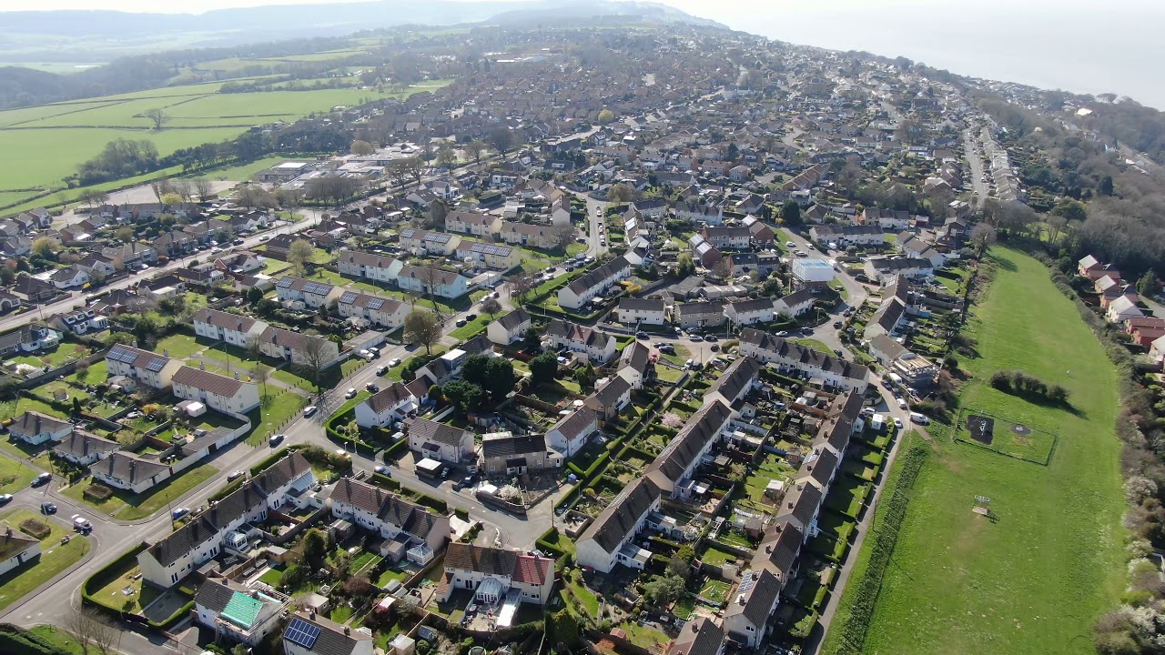 Portishead Drone: A drone's-eye panoramic view of Portishead, North ...