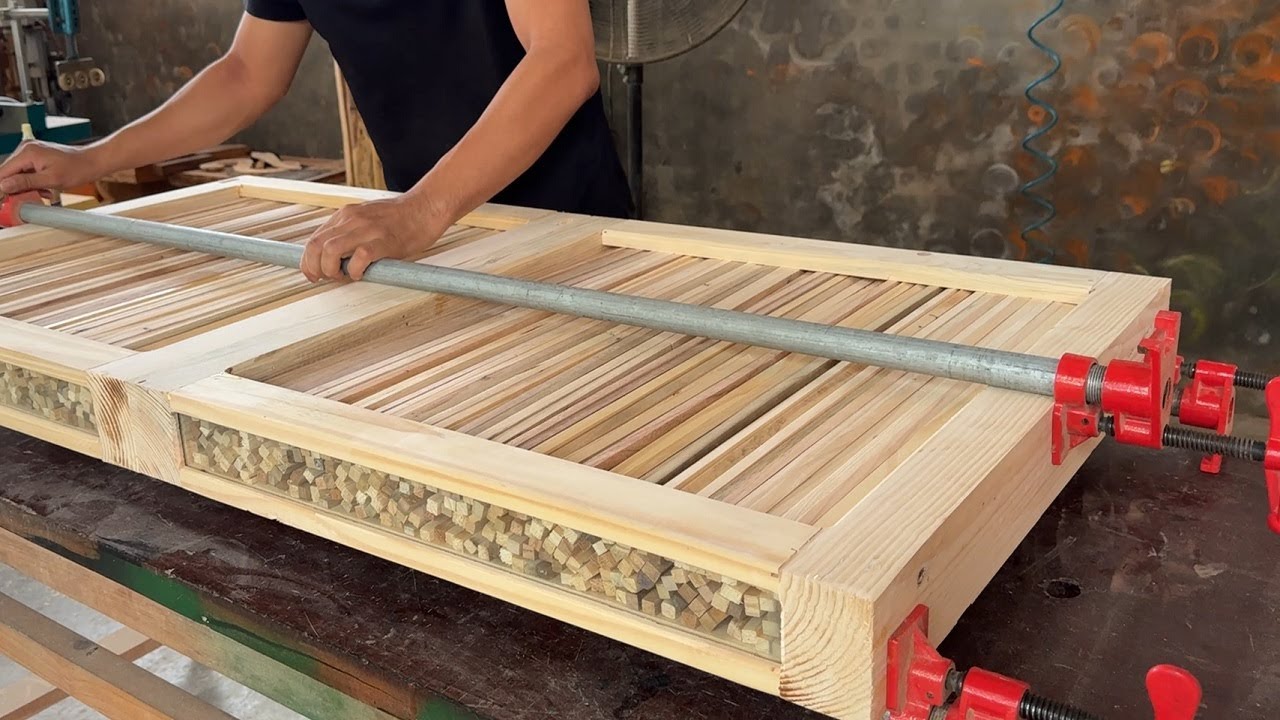 The Most Unique Wood Recycling Idea // Build A Polite And Elegant Table ...
