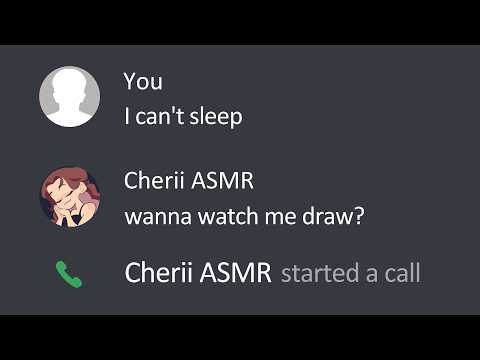 Drawing on a DISCORD CALL so you can fall asleep 😴