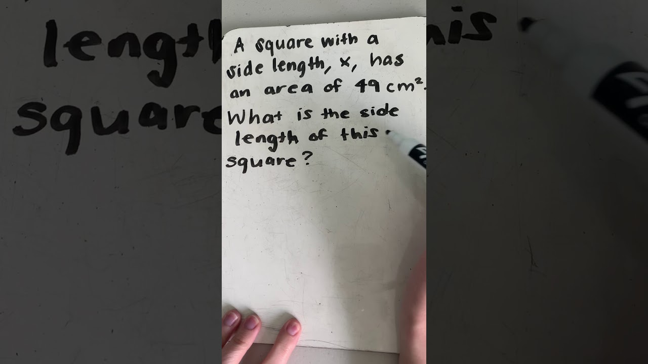 Perfect Squares Missing Side Length - YouTube