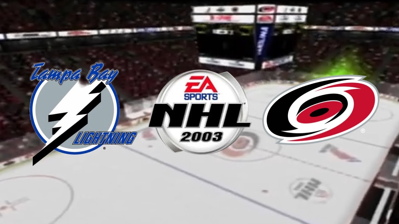 NHL 03 Carolina Hurricanes Season Sim: Game 3 vs Lightning - YouTube