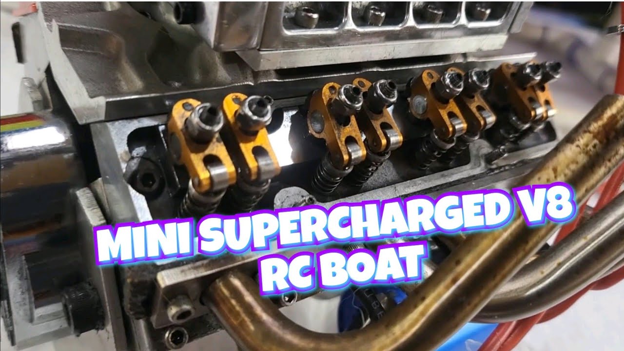 Mini Supercharged V8 Rc Boat resurection - YouTube