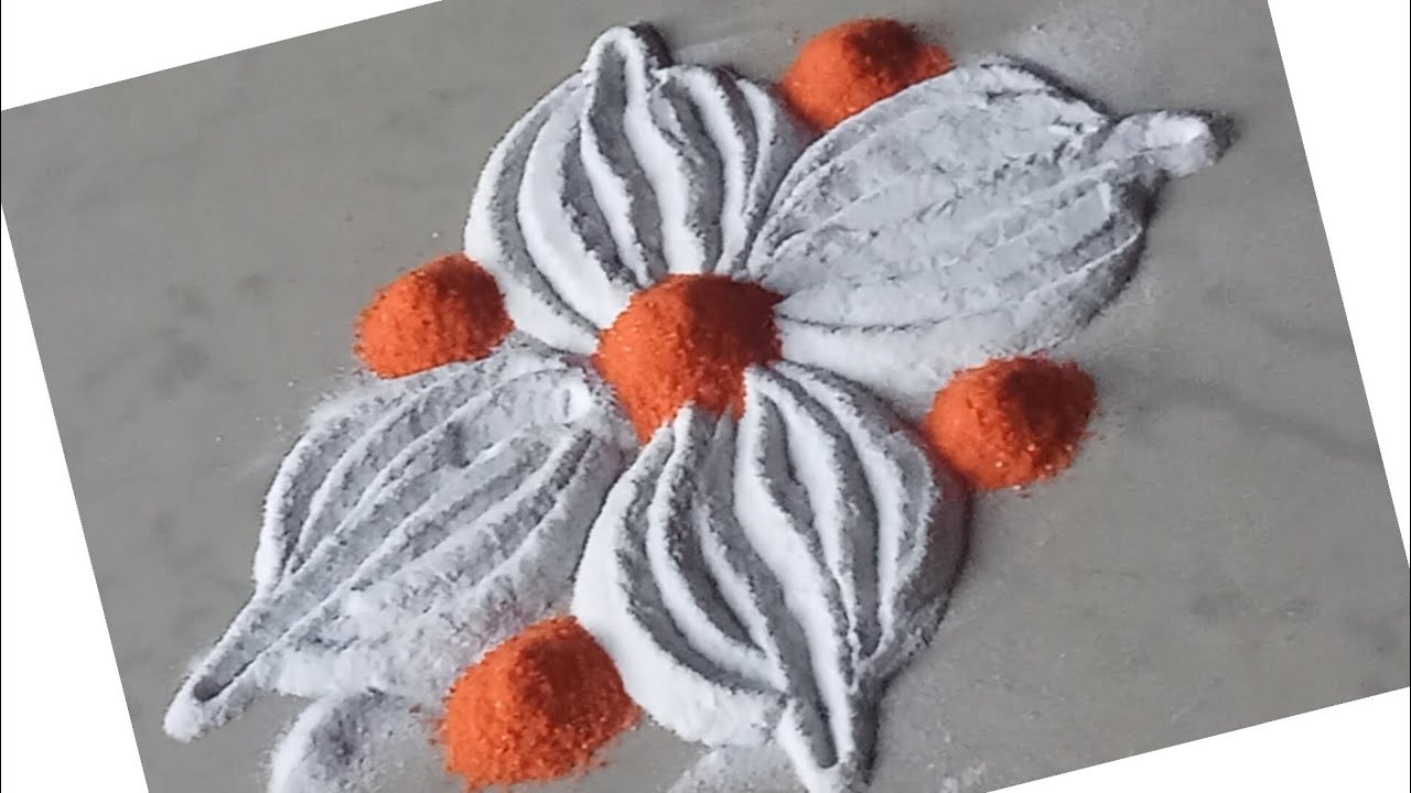 Simple easy rangoli digains #anu Pallavi art' - YouTube