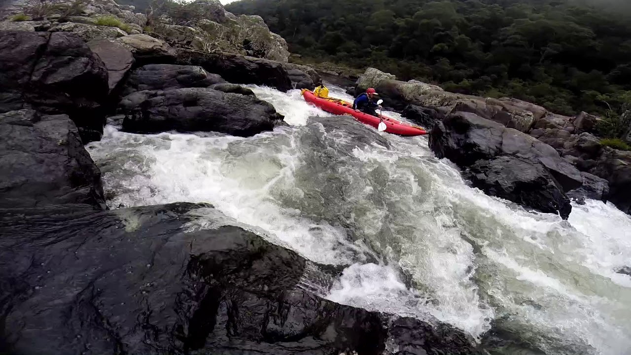 Nymboida 2019 Easter Kayak and inflatable at very low level - YouTube