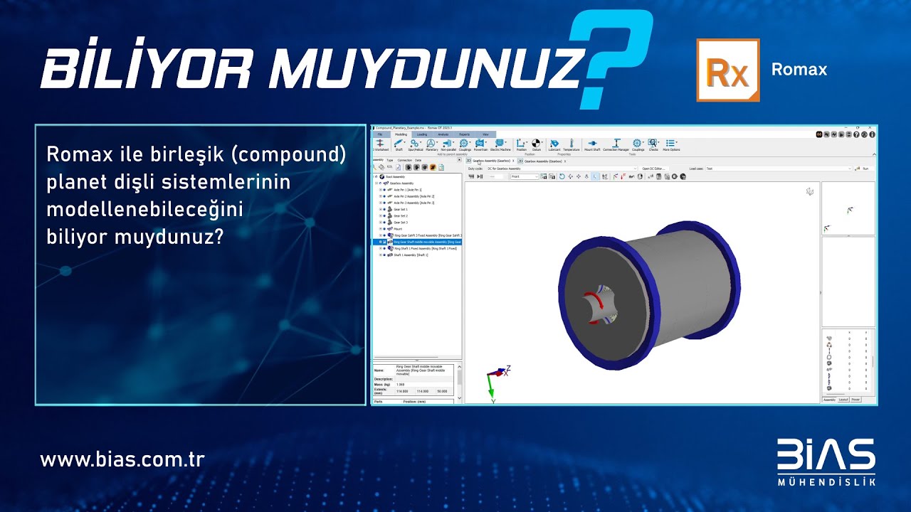 Romax - Compound Planetary Gear - Biliyor Muydunuz? - YouTube