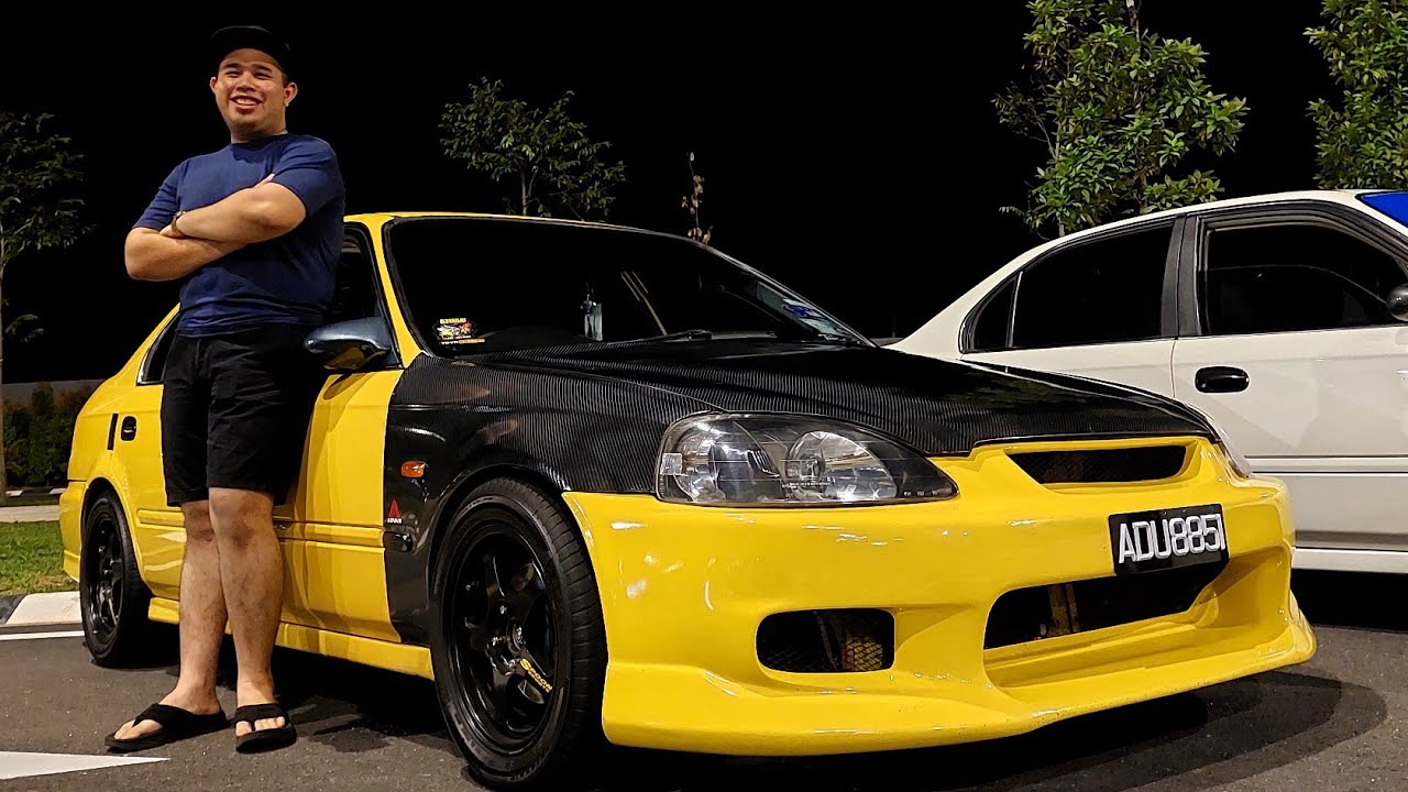 cik kuning EK4D || body kit ek99 - YouTube