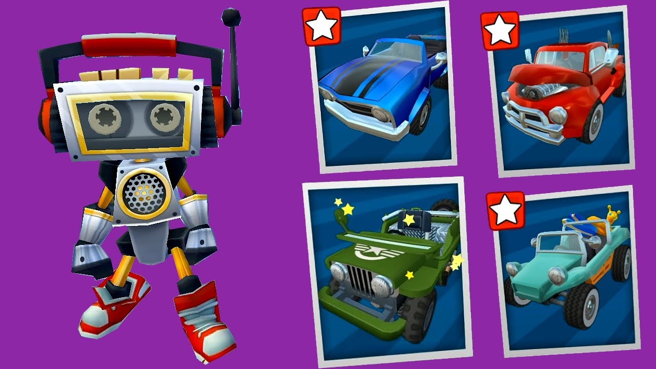 Cassett Bot Vs 4 Cars Battle | Beat Bot New Outfit | BB Racing 2 - YouTube