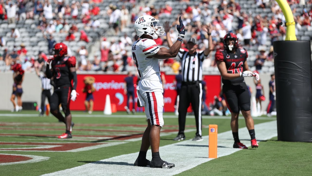 Jacob Cowing goes OFF for 152 yards, 3 touchdowns in Arizona debut ...