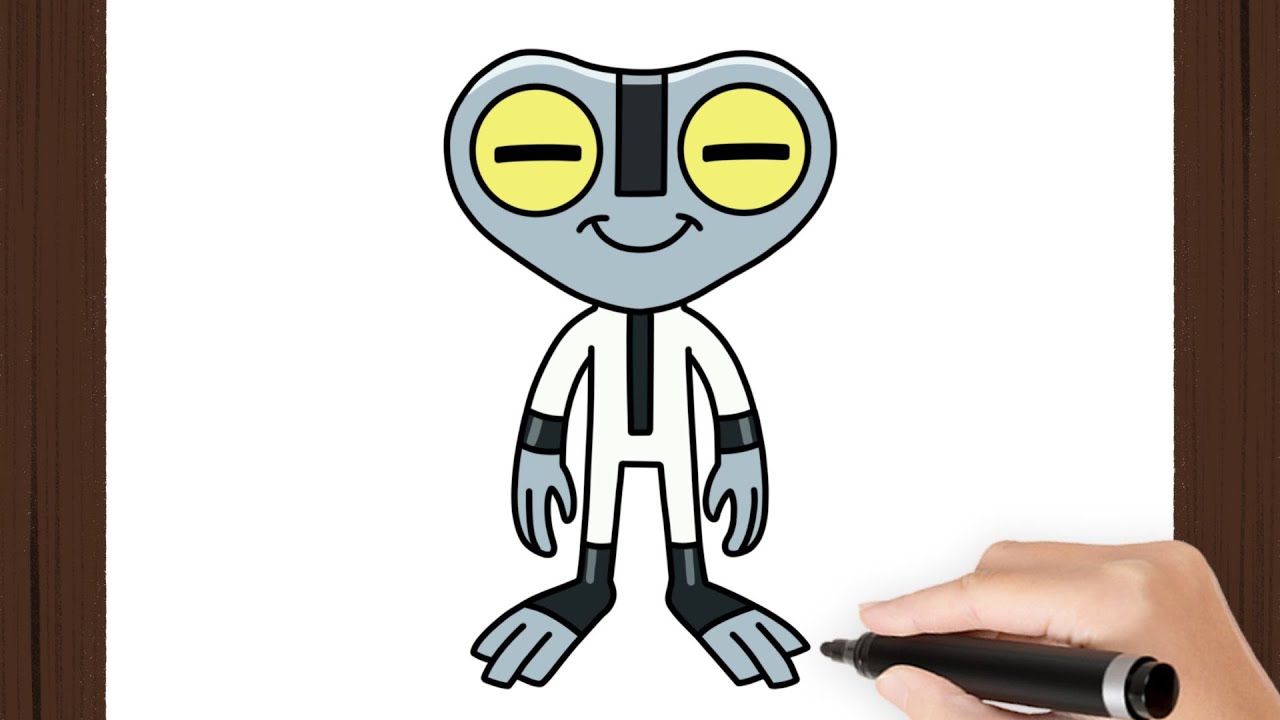How To Draw a GREY MATTER I BEN 10 I Easy - YouTube