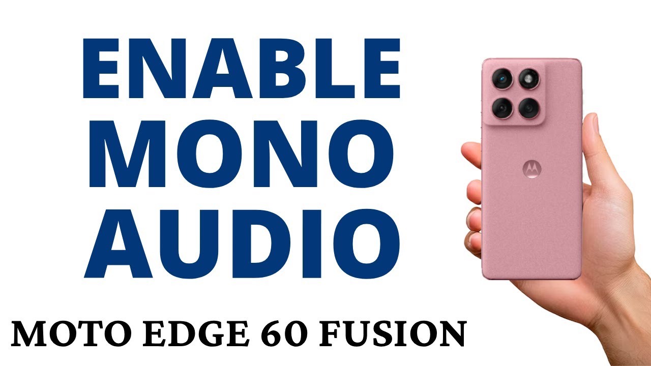 How to TURN ON the MONO AUDIO on the MOTO EDGE 60 FUSION! - YouTube