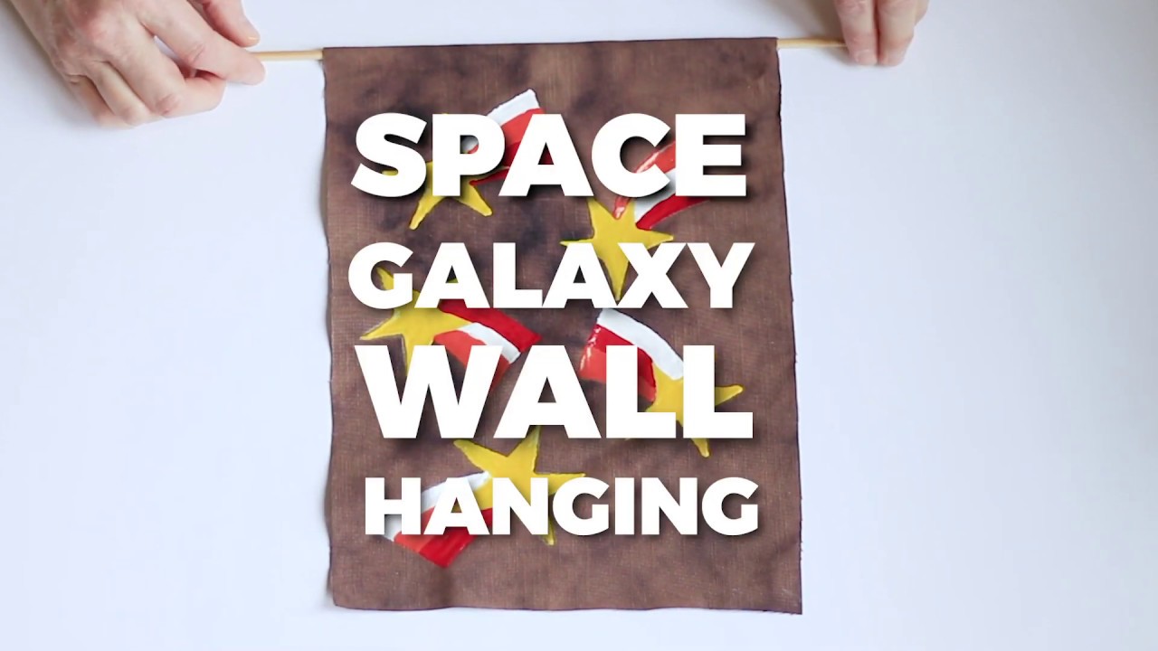 DIY Space Galaxy Wall Hanging - YouTube