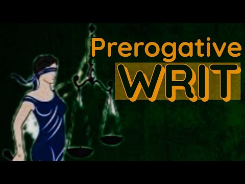 What is a Prerogative writ- Administrative Law - YouTube
